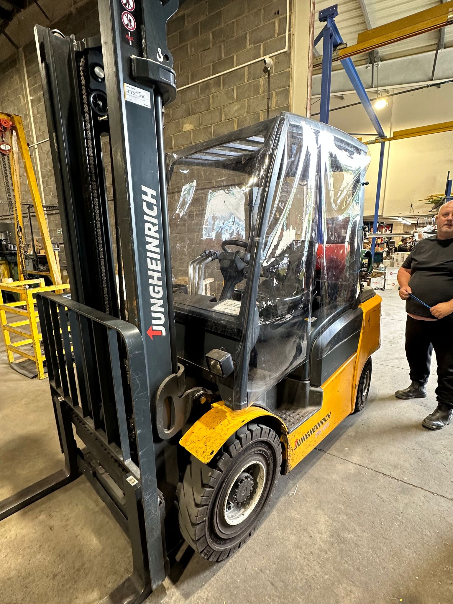 Heavy Duty Transparent Forklift Cover - Crystal Clear Waterproof Cover